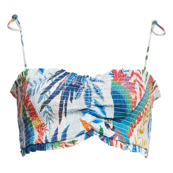 FARM Rio | Tops | Nwt Farm Rio Macaw Wind Cotton Crop Top | Poshmark